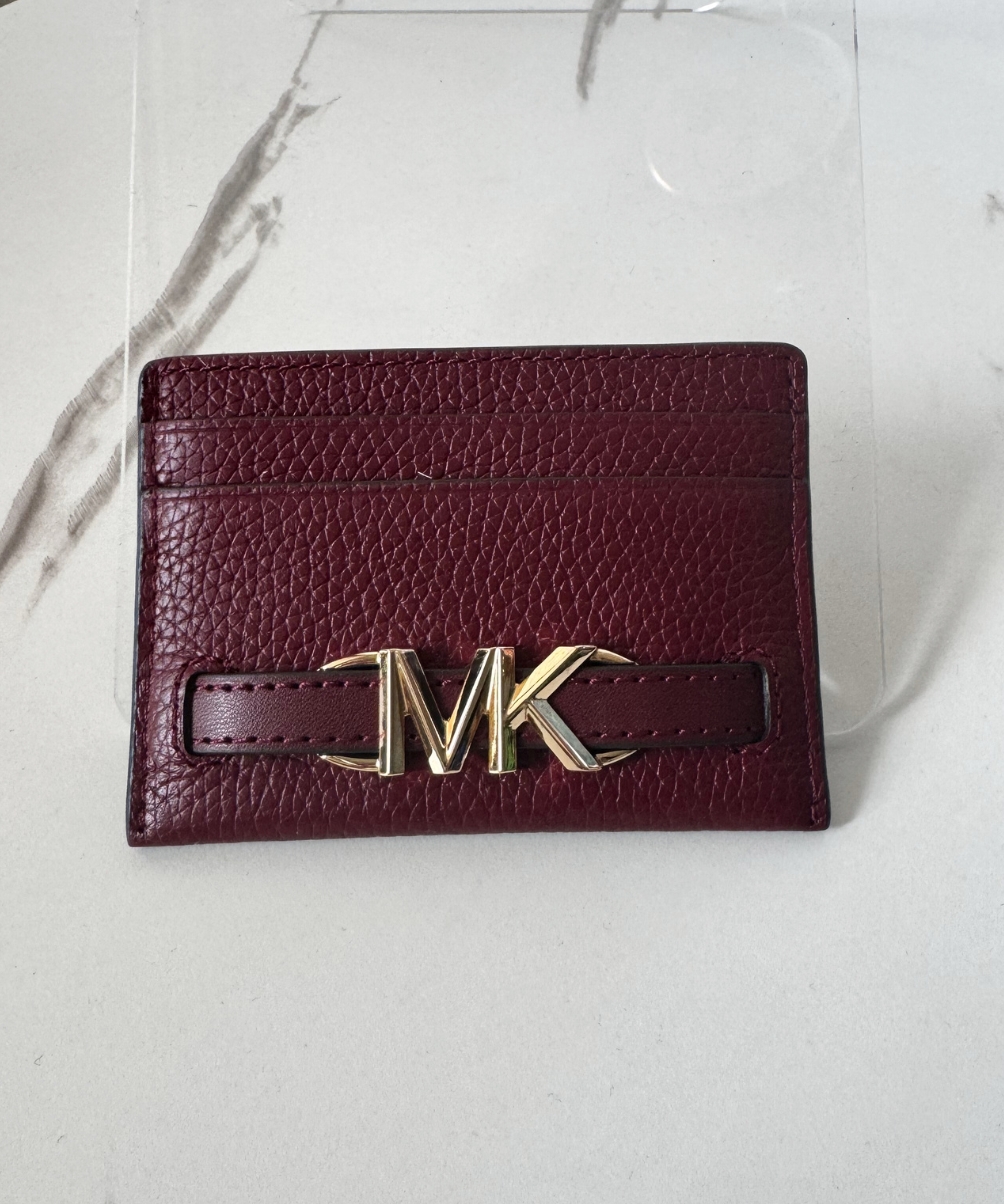 Tarjeto Michael Kors Reed ( Card Holder) Dark Cherry - TrendStore